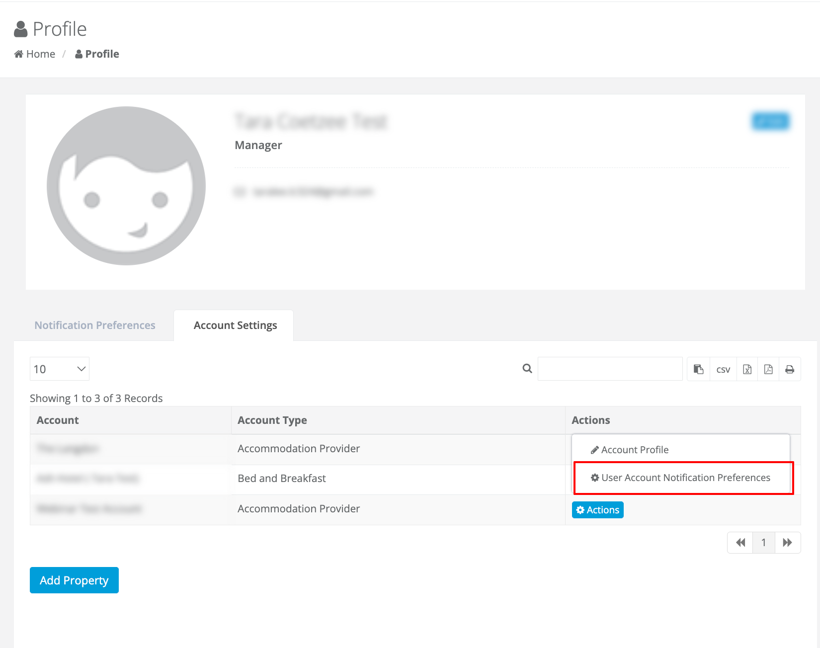 Editing your user details and notification settings