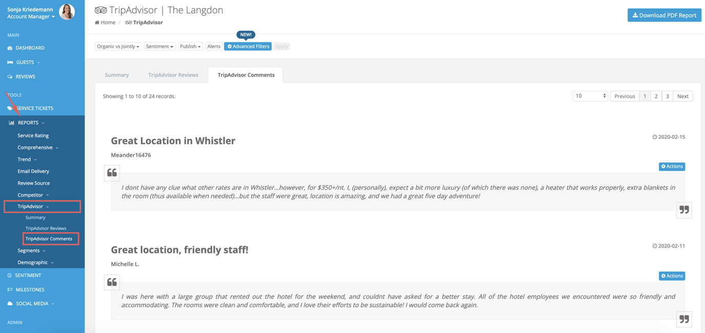 Your TripAdvisor Report